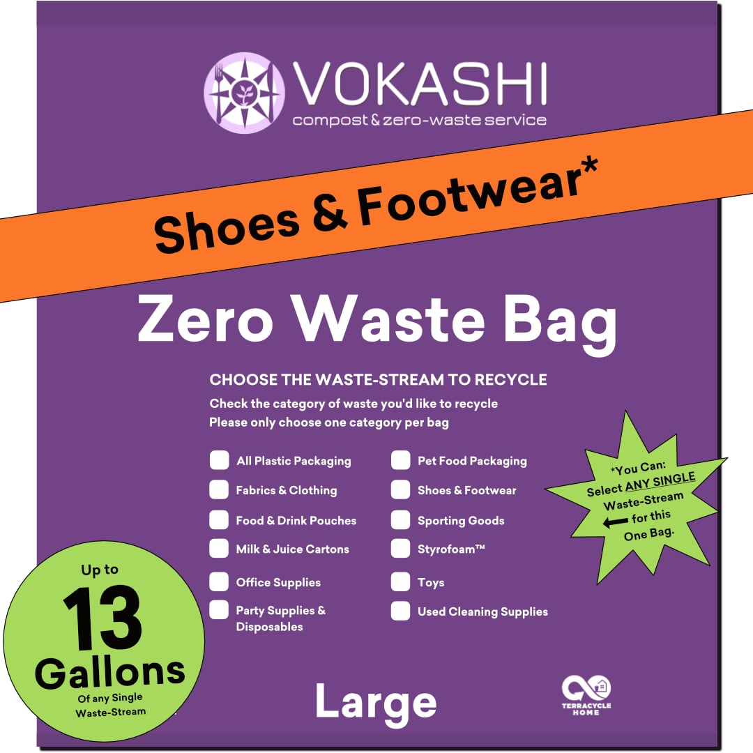 Shoes & Footwear, Vokashi Zero-Waste Service Bag, 13-Gallons - Vokashi
